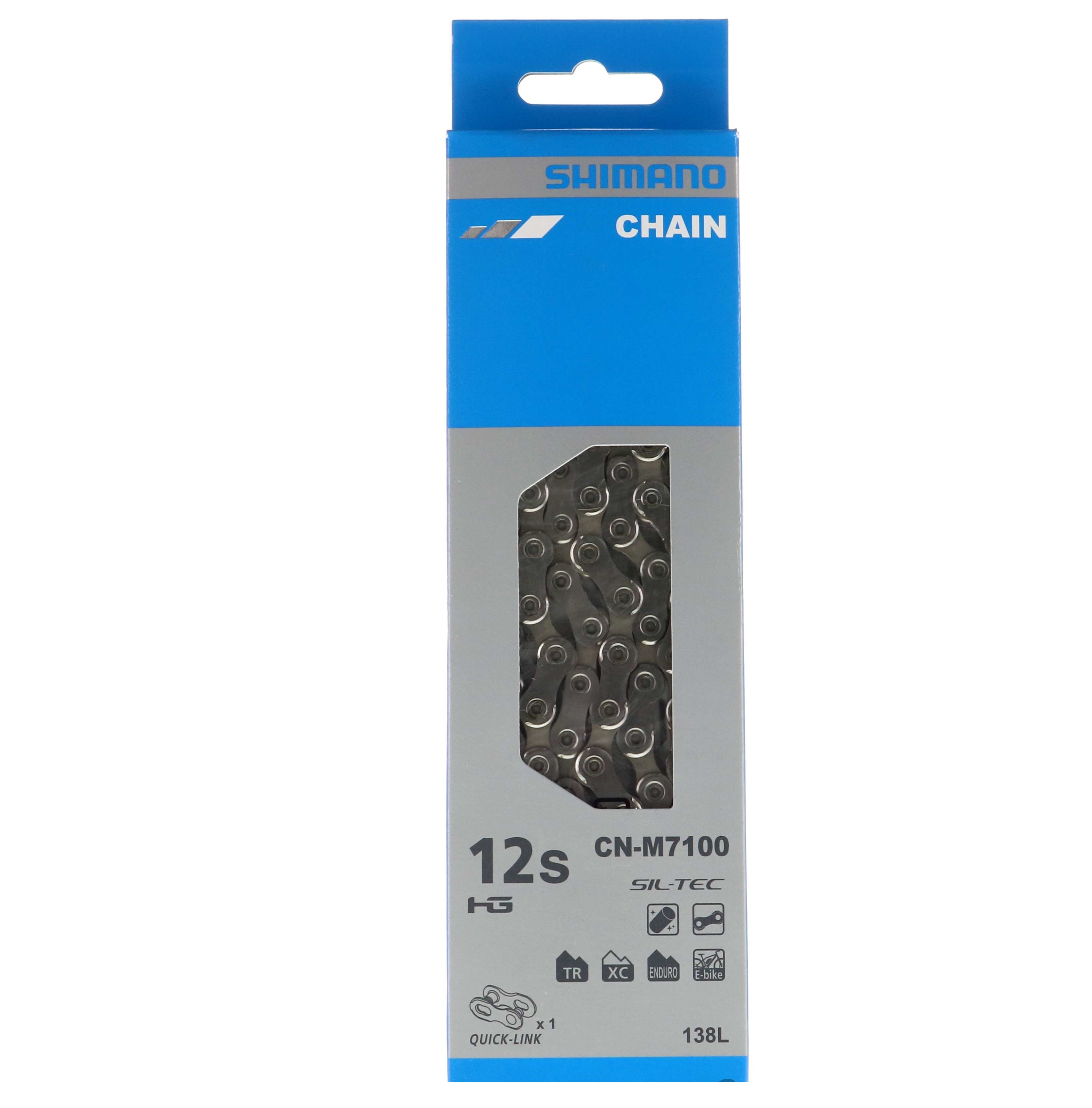 SHIMANO CN-M7100 Chain 12-Speed SLX w/Quick Link 116L – Crown Cycles